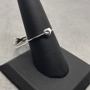 casual flare | Jewelry | Nwt Sterling 925 Hand N Heart Opening Ring ...